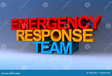 Emergency Response Team On Blue Stock Illustration Illustration Of Protection Crisis 258073877