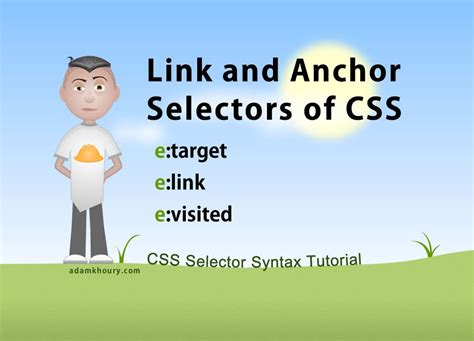 Css Link And Anchor Selectors Tutorial Youtube