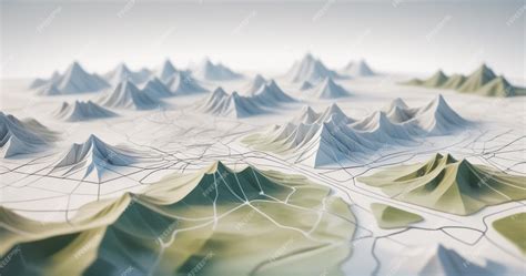 Premium Photo Landscape Background 3d Rendered Image Of Topology Structure Map Virtual Reality
