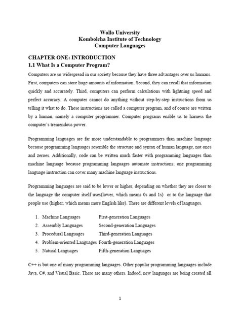 wubshet 1 pdf programming paradigms computer programming