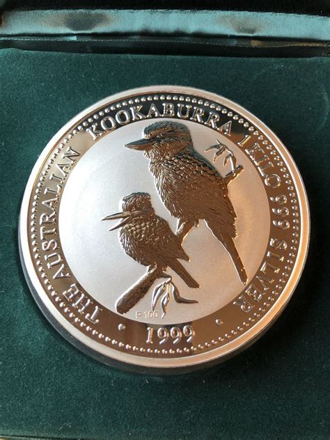 【目立った傷や汚れなし】カワセミ クッカバラ Kookaburra 30ドル 銀貨 1999 純銀 シルバー インゴット オーストラリア の