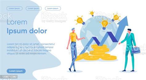 利潤增加 平面著陸頁向量範本向量圖形及更多website Wireframe圖片 Website Wireframe 互聯網 人