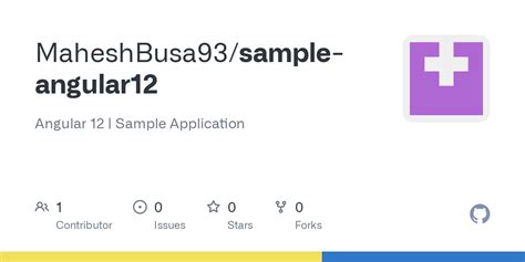 GitHub MaheshBusa Sample Angular Angular Sample Application