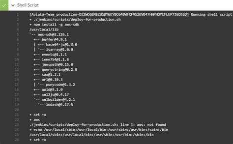 Nodejs Node Aws Command Not Found In Jenkins Script Stack Overflow