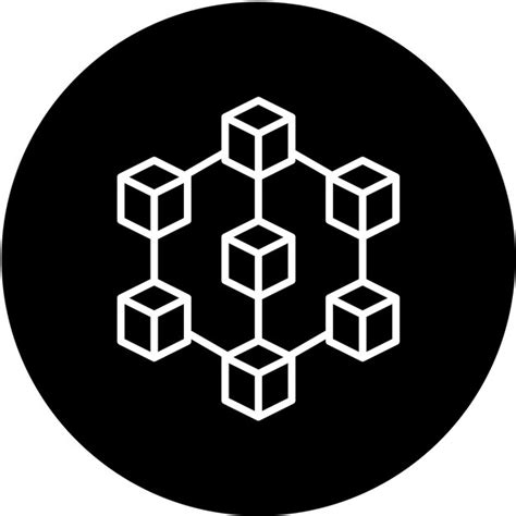 Premium Vector Blockchain Icon Style