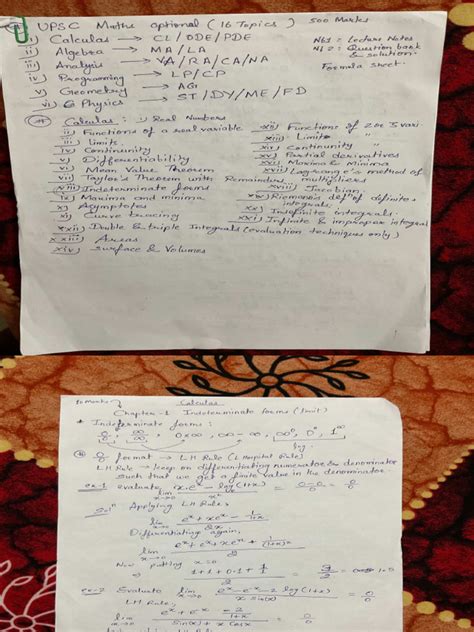 Calculus Maths Handwritten Notes Pdf