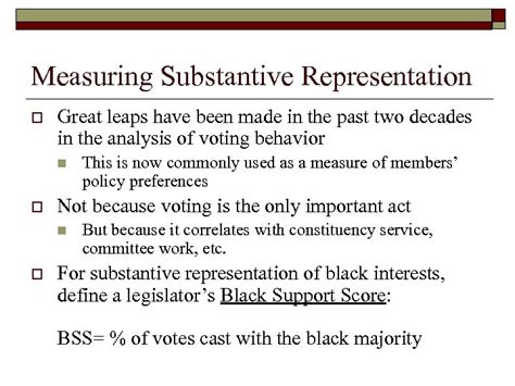 The Evolution Of Substantive And Descriptive Representation 1974
