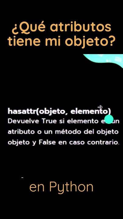 Funciones Dir Hasattr En Python Aprenderpython Python Programacion Youtube