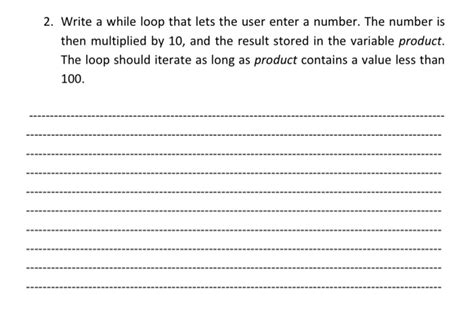 Solved 2 Write A While Loop That Lets The User Enter A Chegg Com