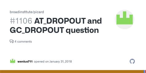 At Dropout And Gc Dropout Question Issue Broadinstitute