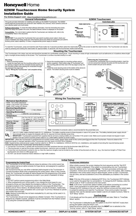 Honeywell Home User Manual