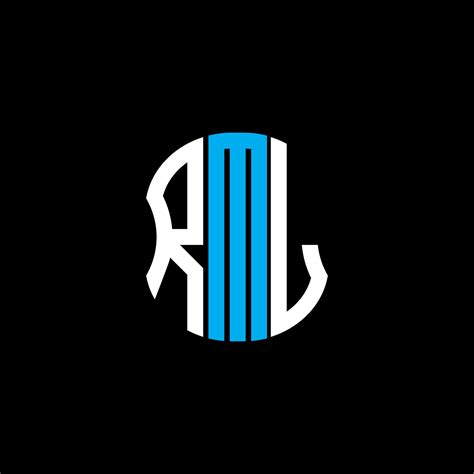 Rml Letter Logo Abstract Creative Design Rml Unique Design 14266545