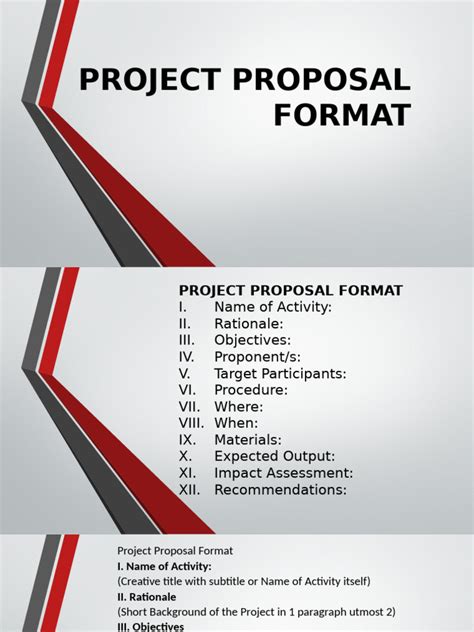 project proposal format pdf