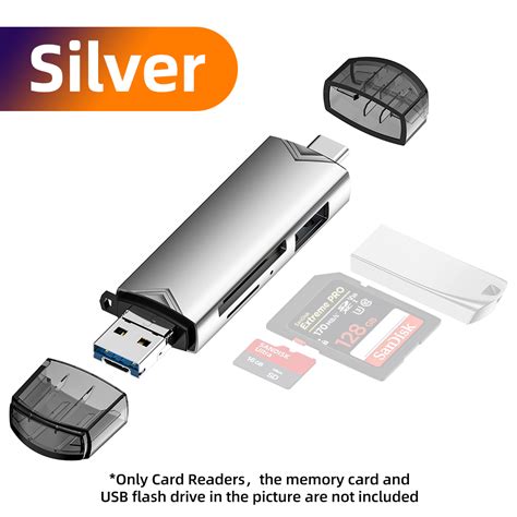 Fonken 6 In 1 Otg Type C Micro Sd Card Reader Type C To Usb Otg Adapter