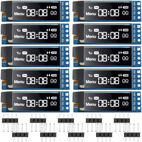 Buy Frienda 10 Pieces I2C OLED Display Module OLED Display Screen
