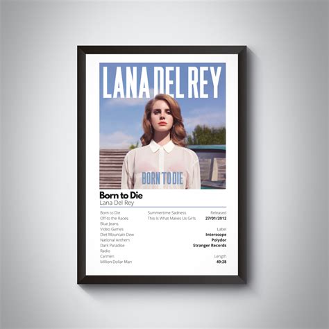 Постер альбома Lana Del Rey - Born To Die / Лана Дель Рей (ID ...