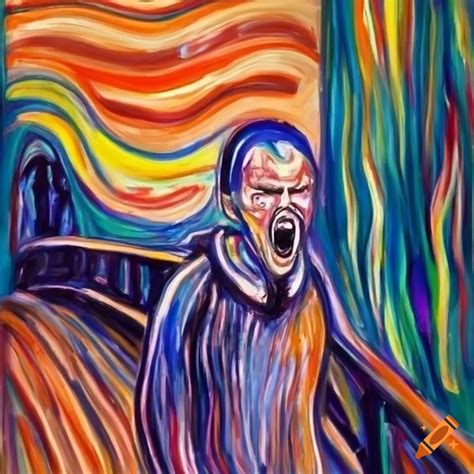 Screaming Person Painting