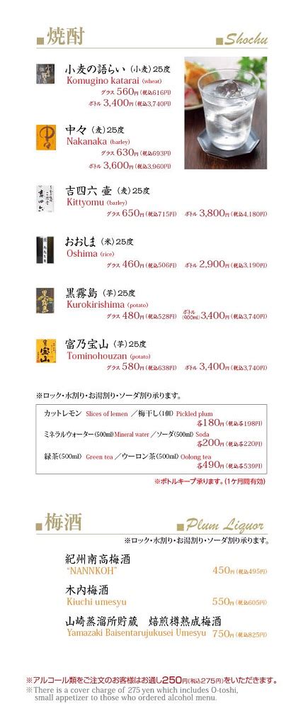 メニュー 江戸前がってん寿司 RDC