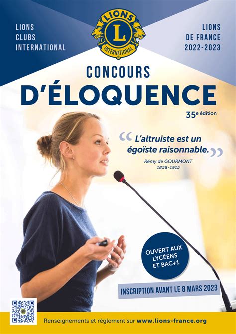 CONCOURS D ELOQUENCE