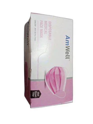 Amwell Number Of Layers Layer Amwel Pink Disposable Earloop Face