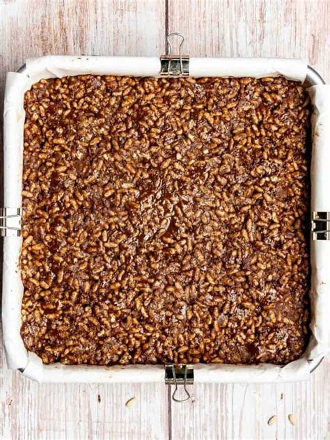 Chocolate Peanut Butter Rice Crispy Treats No Bake Eat Fresh Glow