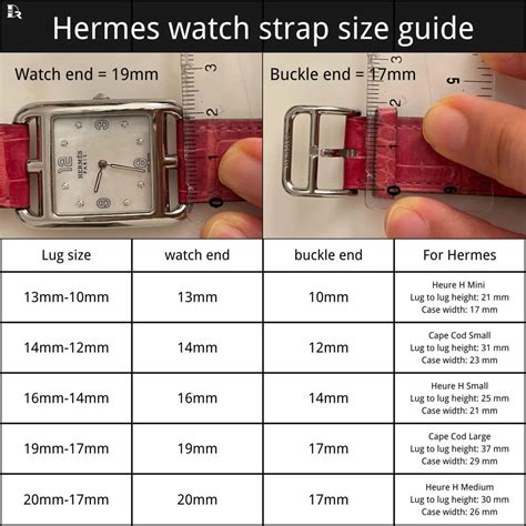 Watch Strap Size Guide Hermes Watch Drwatchstrap