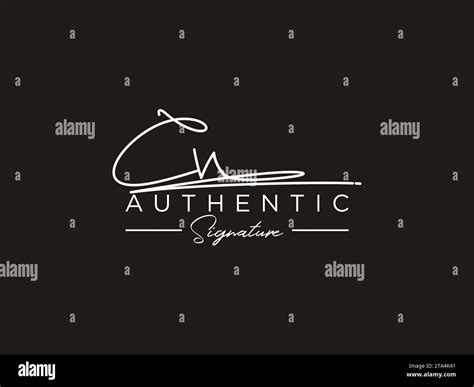CV Signature Logo Template Vector Stock Vector Image Art Alamy