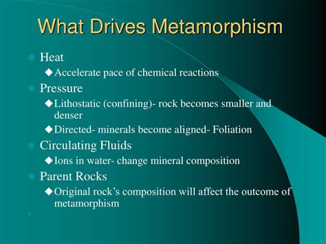 Ppt Chapter 7 Metamorphism And Metamorphic Rocks Powerpoint
