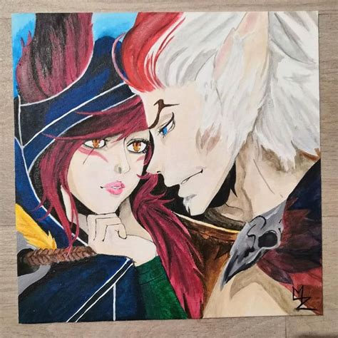 Acrylique De Xayah Et Rakan