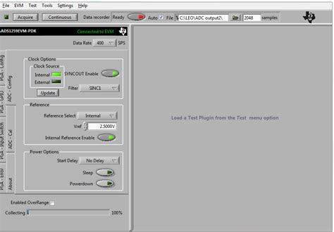 ADCpro Cannot Record The Data For ADS Evm Data Converters Forum Data Converters TI E E