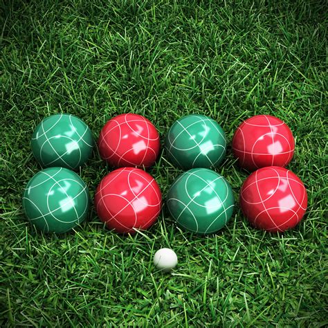 Hey Play Bocce Ball Set Lawn Game For Backyard Beach Or Wedding With With Bocce Balls And