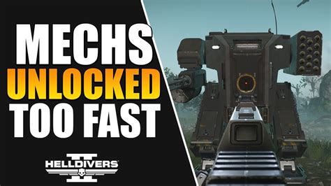 Helldivers 2 Mechs Unlocked 4x Faster Than Devs Expected And Gameplay