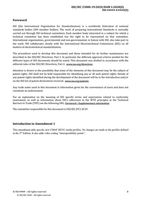 ISO IEC DAmd Additional CMAF HEVC Media Profiles