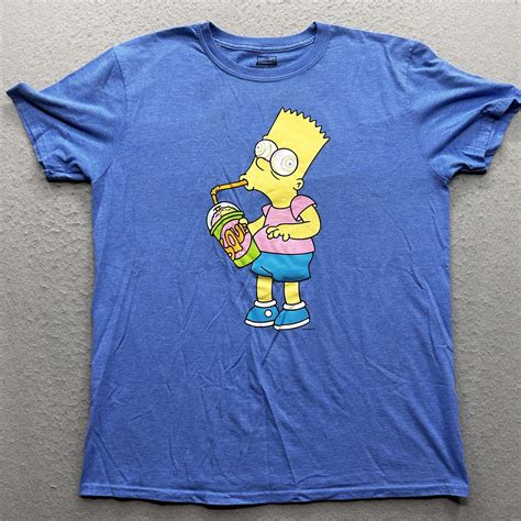 Bart Simpson Brain Freeze The Simpsons Mens Large Bl Gem