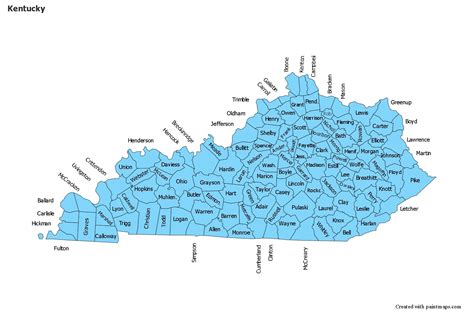 Mapas De Muestra Para Kentucky