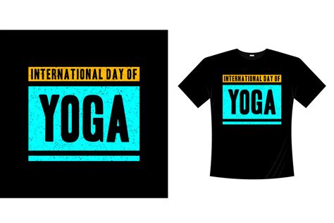 International Day Of Yoga Typography T Shirt Graphic By Bolakaretstudio Creative Fabrica