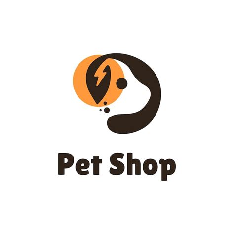 Cuidado de mascotas logotipo de glifo colorido nutrición equilibrada