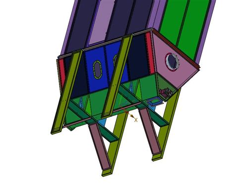 带集尘器的矿用袋式滤尘处理设备step 模型图纸下载 懒石网