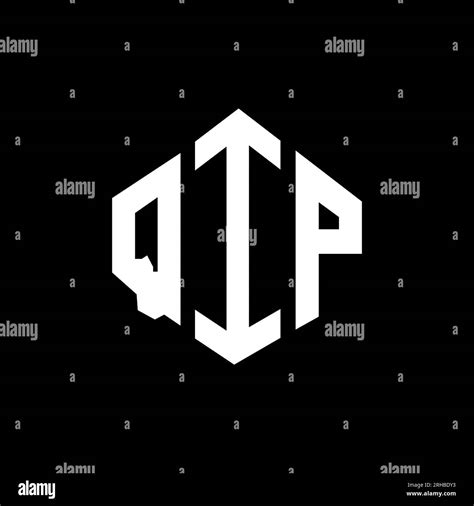 Qip Letter Logo Design With Polygon Shape Qip Polygon And Cube Shape