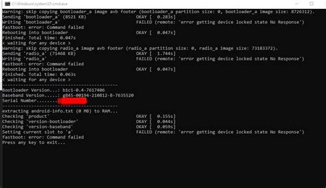 Stuck In Fastboot Mode With Device State Error Attaching The