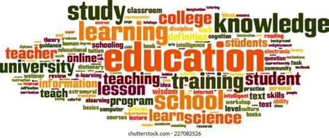Education Word Cloud Concept Vector Illustration Stock Vector Royalty