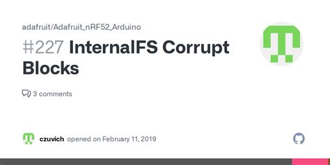 InternalFS Corrupt Blocks Issue 227 Adafruit Adafruit NRF52