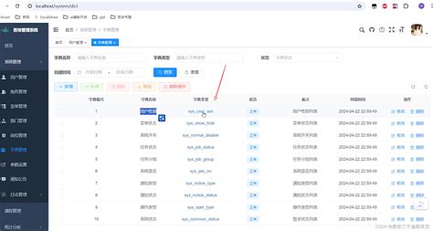 若依修改 数据字典，可以用于维护系统中常见的静态数据，为什么不写死，用字典维护？数据字典的好处是一个地方编写数据，在多个地方，复用他
