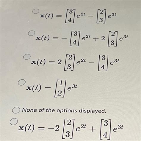 Solved Question 3 8 Points Find The Solution Xt Of The