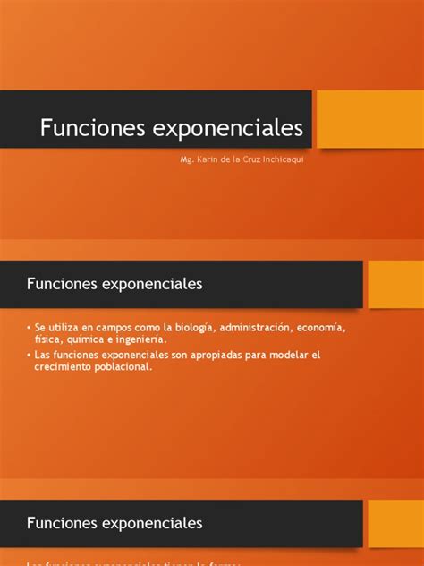 Funciones Exponenciales Pdf