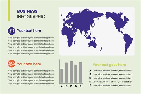 世界地図のビジネスインフォグラフィックの無料インフォグラフィックテンプレート 3632 デザインac