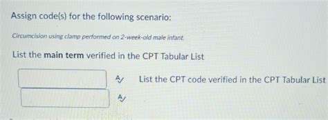 Assign Codes The Following Scenario Circumcision Using Clamp