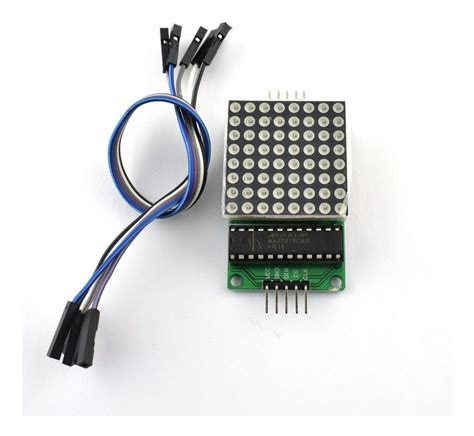display matriz 8 x 8 led rojo max7219 cascadable arduino pic cyberofice