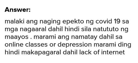 Sistema Ng Edukasyon Ngayong Pandemya Brainly Ngedukasyon