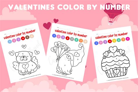 Valentines Color By Number Free Printables Prntbl